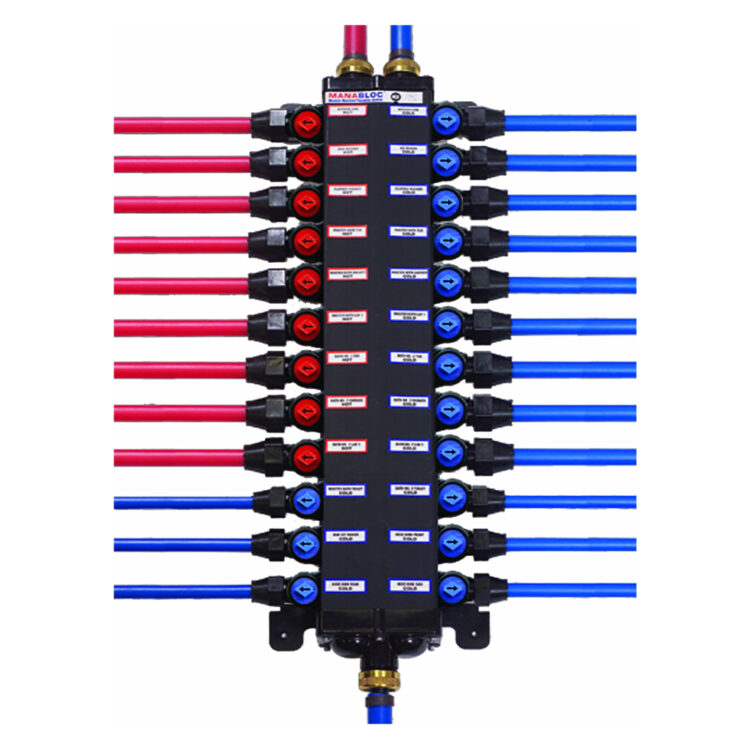 Manabloc Pex Press | Manifold, 30 Ports 1/2" - FT Farfan Limited